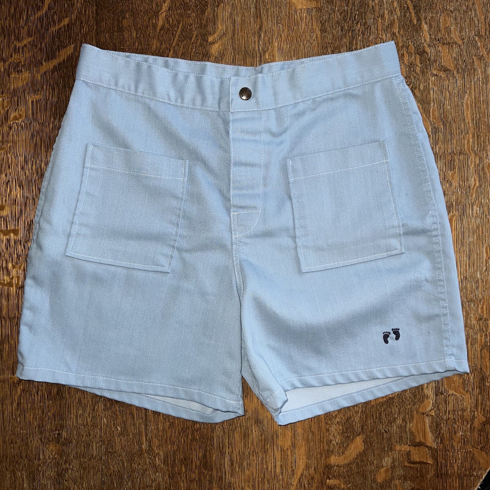 Vintage Hang Ten Mens Denim? Shorts Light Blue Size? - Gem