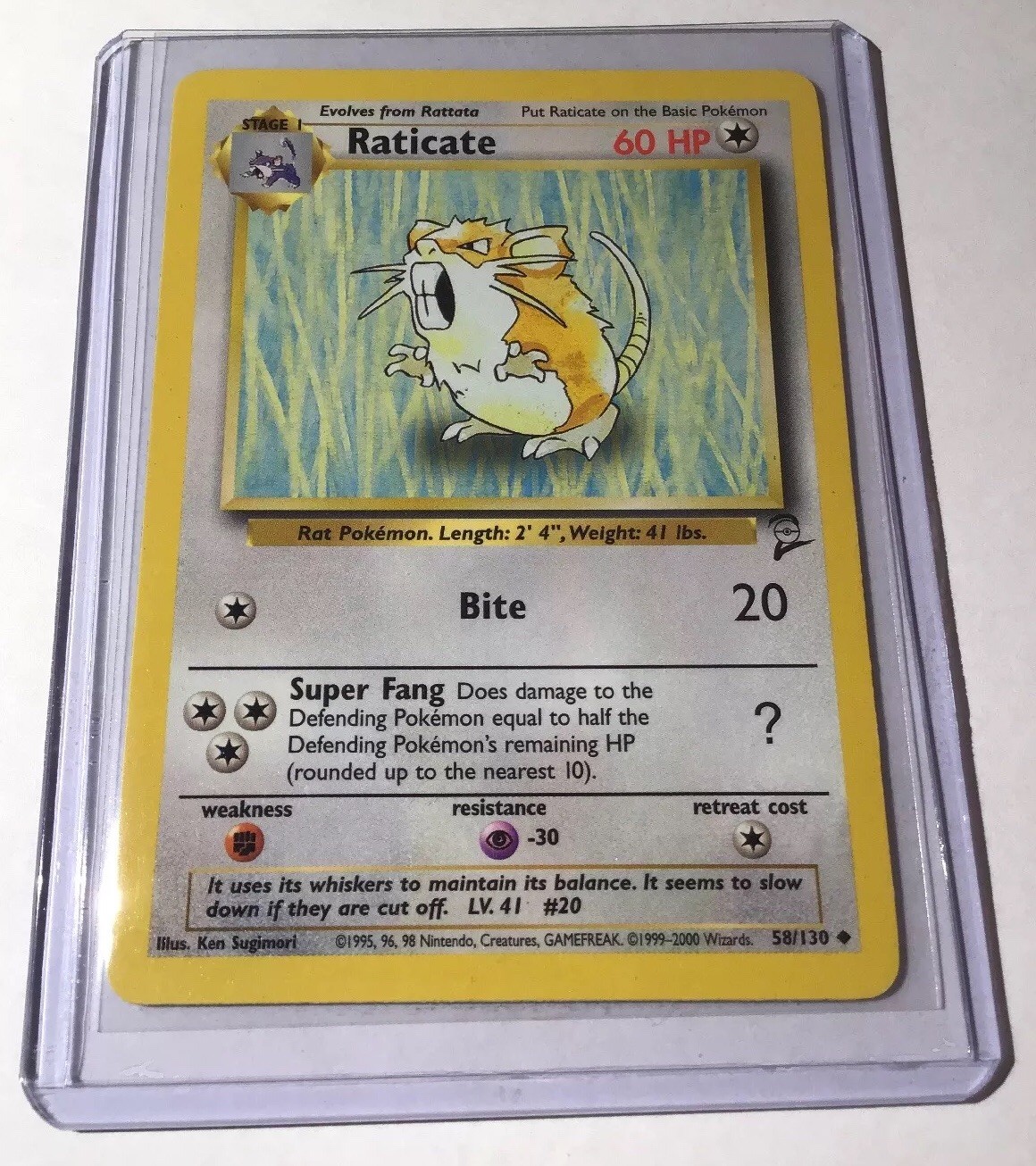 RATICATE - Base Set 2 - 58/130 - Uncommon - Pokemon Card - Unlimited ...