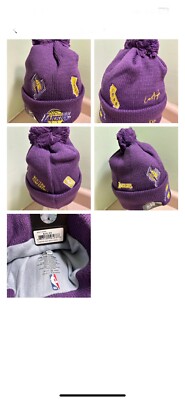 NBA NEW ERA LOS ANGELES LAKERS WINTER KNIT CUFFED BEANIE HAT ONE SIZE ...