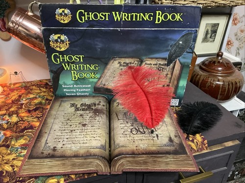 Spirit Halloween GHOST WRITING BOOK Animated Halloween Prop Complete 2 ...