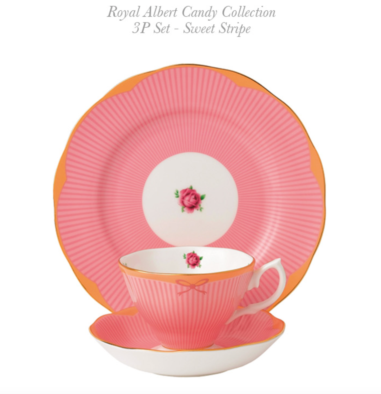 [ROYAL ALBERT] Candy Collection 3P Set / Sweet Stripe | eBay