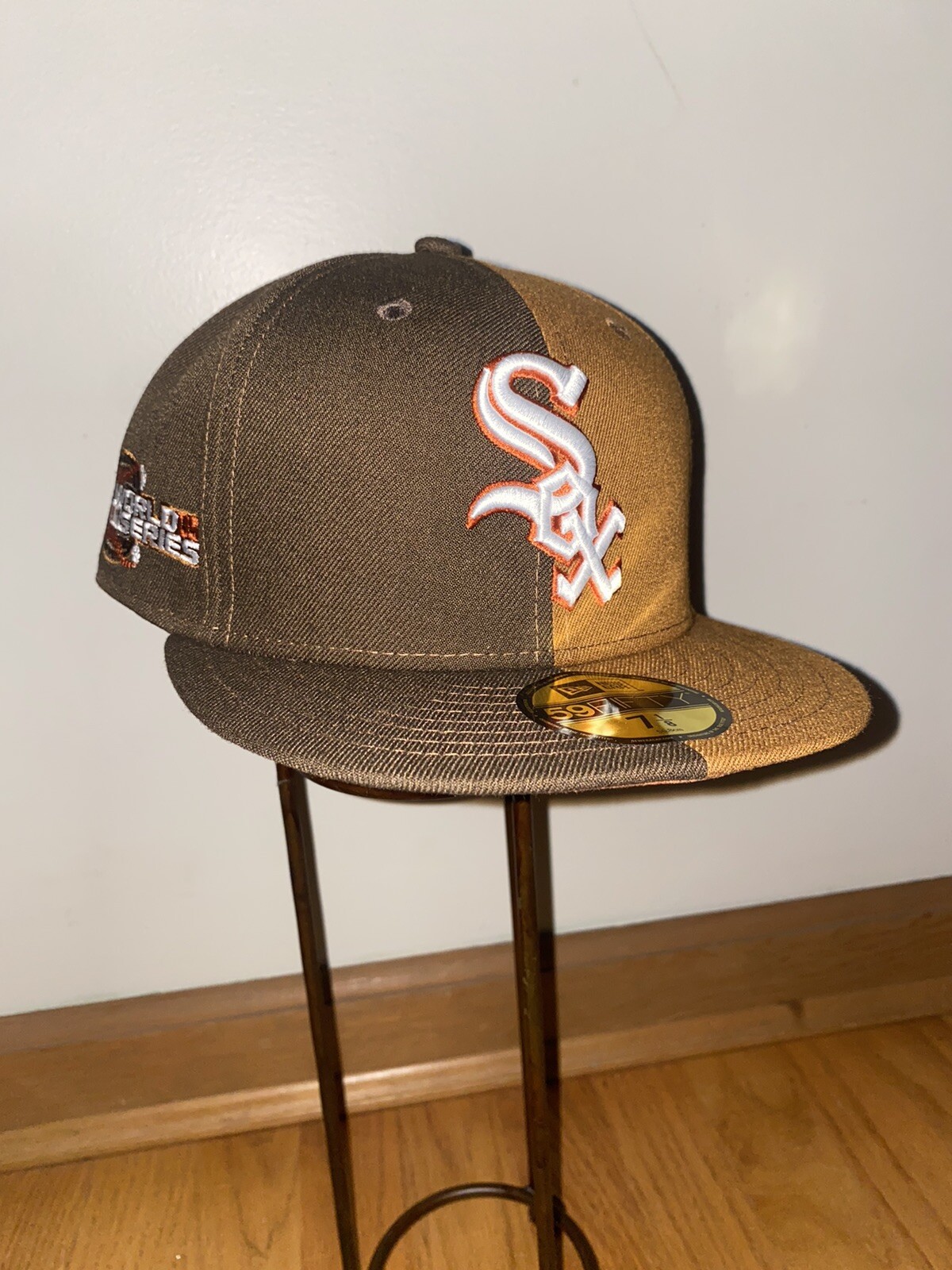 NEW ERA MENS 59FIFTY CHICAGO WHITE SOX 05 WORLD SERIES PATCH SPLIT HAT ...