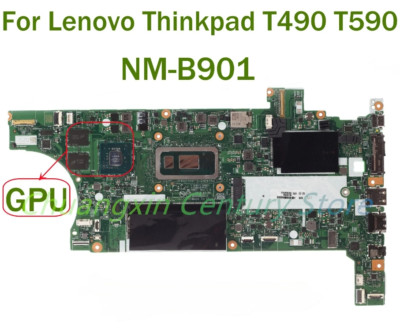 For Lenovo ThinkPad T490 motherboard FT490 FT492 NM-B901 CPU i7-8565U ...