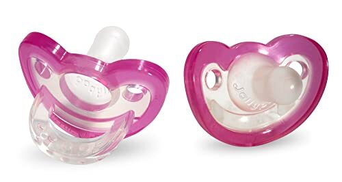 JollyPop Baby Pacifier PLUS, 3m+, PINK, Double pack 2 Count Pink | eBay