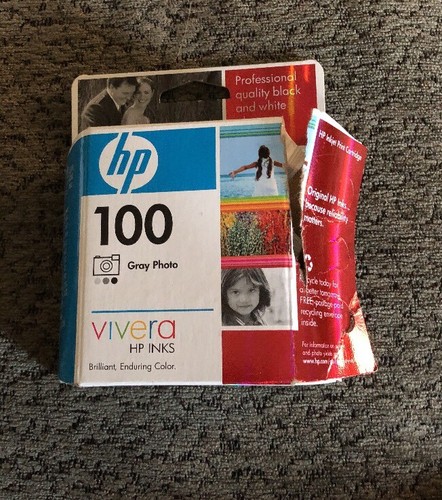 New Genuine HP 100 C9368A C9368AN Gray Photo Ink Cartridge Ex 7/08 | eBay