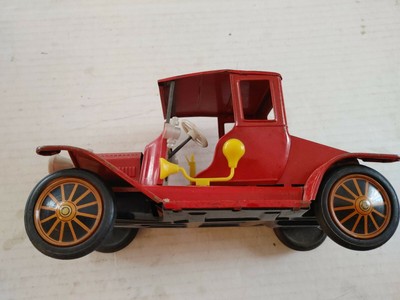 1917 Ford Model T Toy Replica Tin Friction Car made in Japan - Red 2 ...