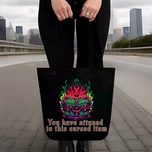 Tabletop D&D Tote Bag of Holding Cursed Item 15" X 15" 3 handle colors ...