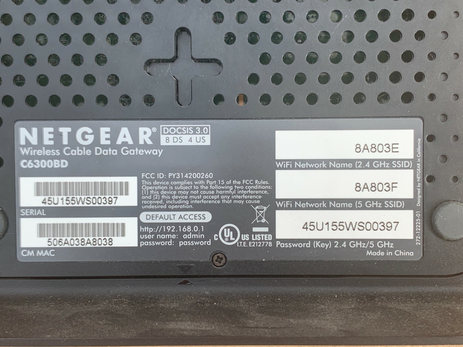 Netgear Wireless Cable Data Gateway Router, Model C6300BD | eBay