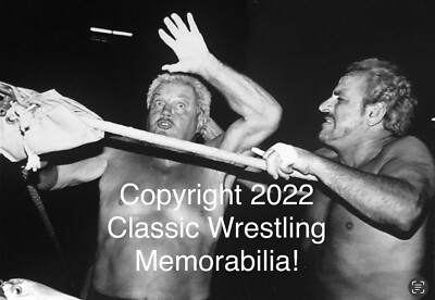 “THE SHEIK vs DICK THE BRUISER!” - 5” x 7” Borderless Black & White ...