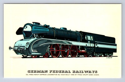 VINTAGE GERMAN FEDERAL RAILWAYS ~RR RAILWAY POSTCARD IO | eBay Australia
