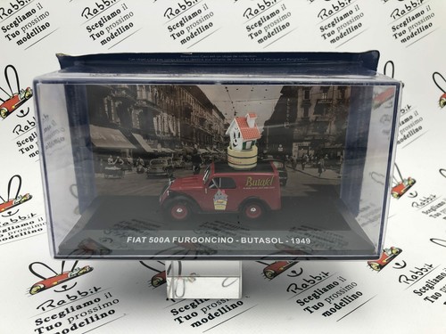 Die Cast Fiat 500A Furgoncino Butasol 1949 Advertising New 1/43 | eBay