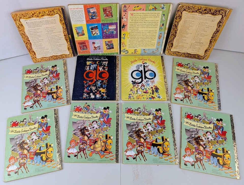 Lot Of 12 Vintage Little Golden Books - Sought After Titles - Good ...