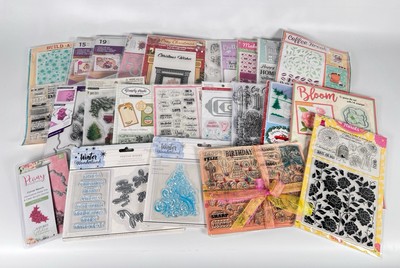 Lot of Various Die & Stamp sets, Floral, Holiday, Other. Various Brands ...