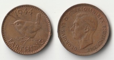 1944 Great Britain farthing coin | eBay