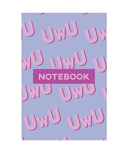Notebook : Uwu Cuteness Overload Purple Pink Typography Meme by Gab ...