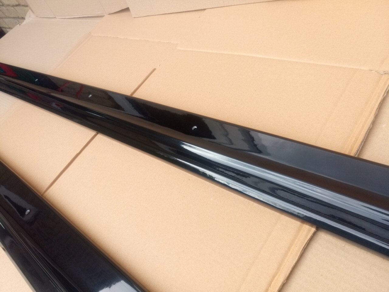 Ford Fiesta MK6 ST150 Side Skirt Splitter Spoilers. Gloss Black. Low ...
