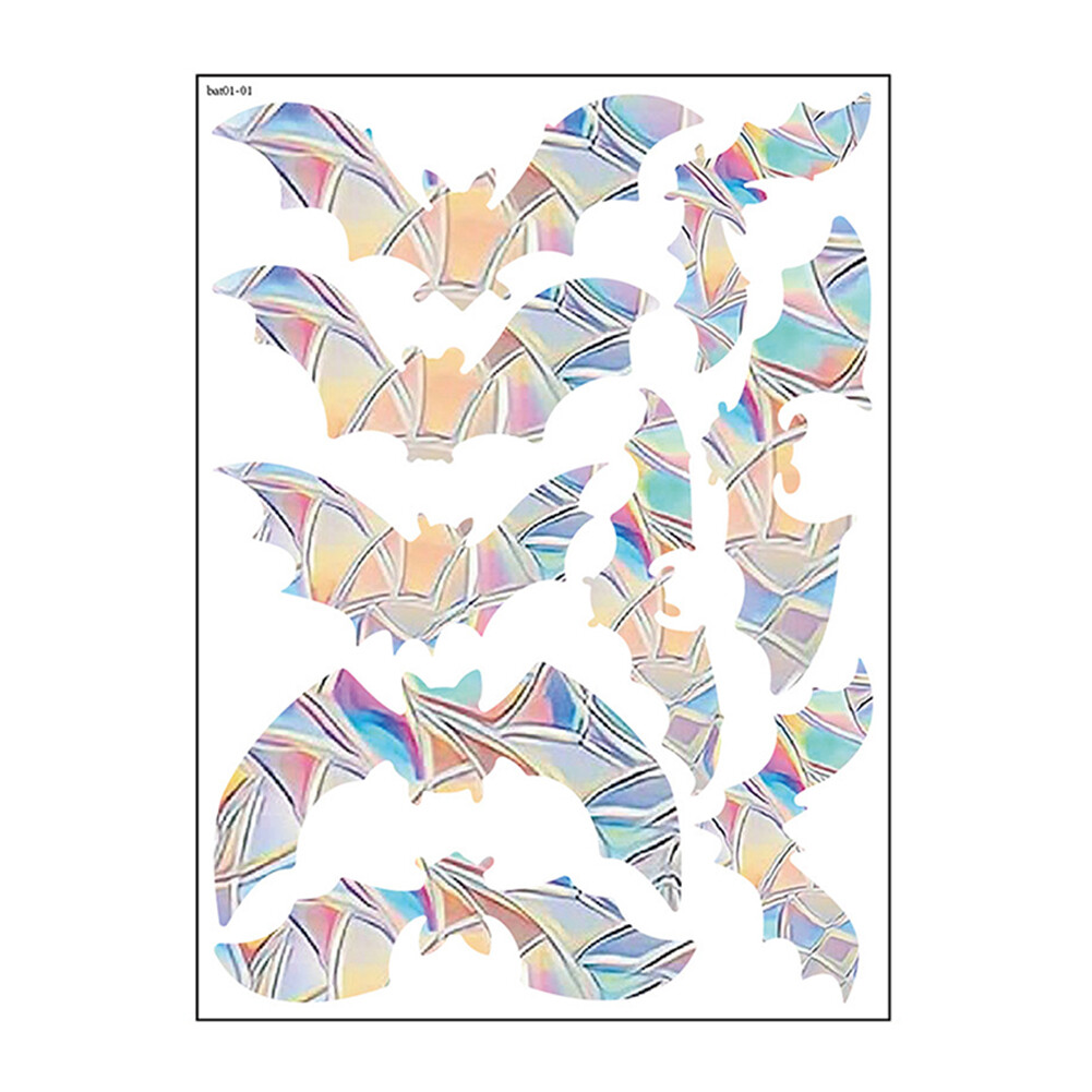 Electrostatic 3D Window Films Creative Chic Window Decals Reusable (Bat ...