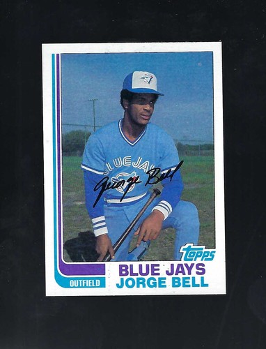 1982 Topps Jorge George Bell Rookie # 254 MINT Toronto Blue Jays | eBay