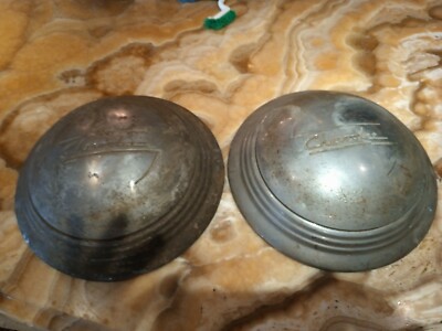 1937-38 Chevy Full Disc Hubcaps Original | eBay