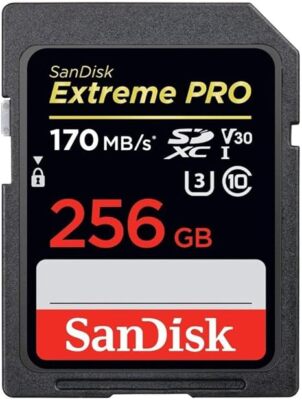 SanDisk 256GB Extreme PRO SDXC UHS-I Card - C10, U3, V30, 4K UHD, SD ...