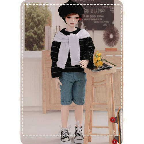 Handsome 1/4 BJD Doll Boy Male Body Ball Jointed Dolls Eyes Face Makeup ...