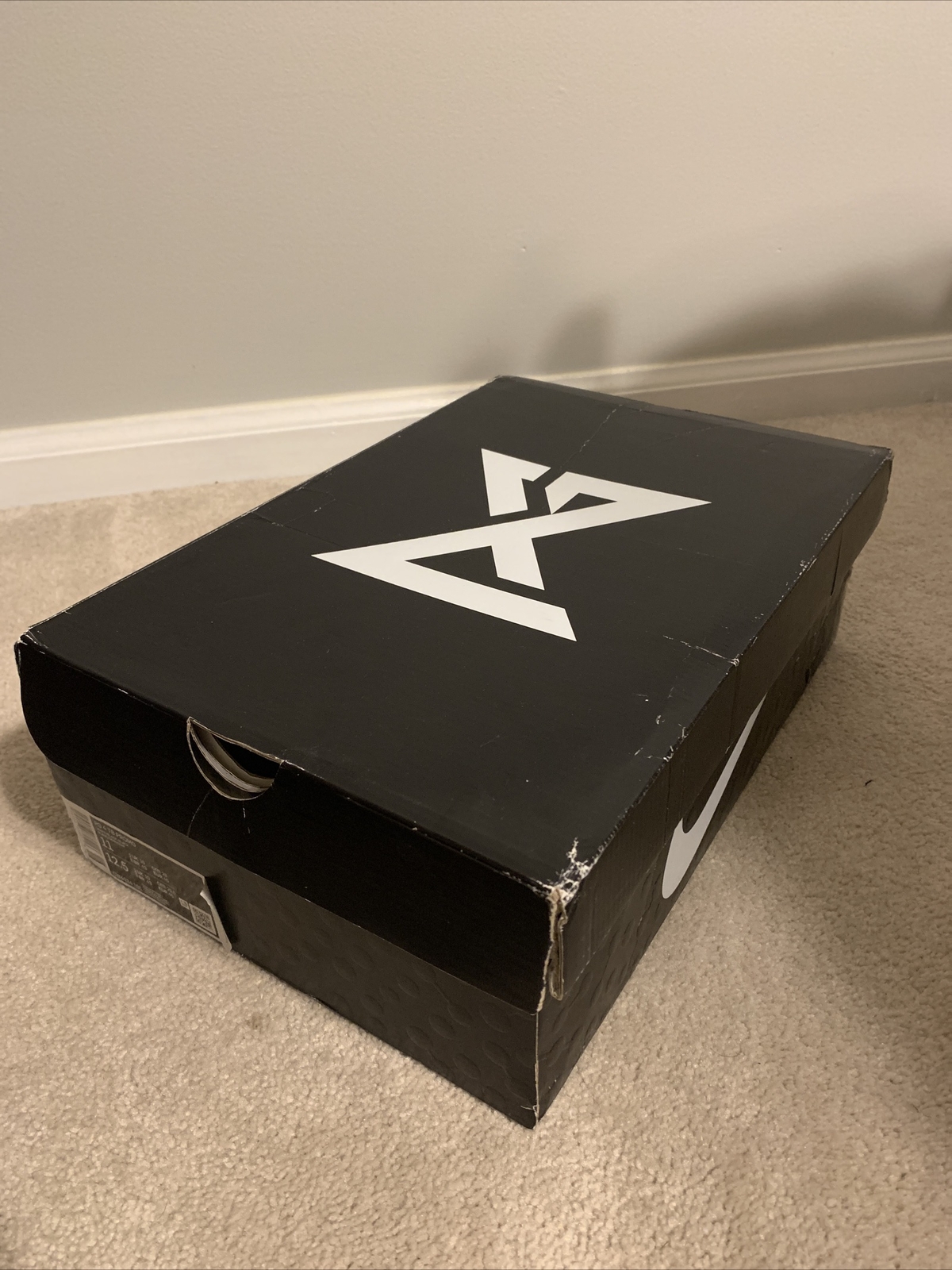 Nike Mens PG 4 Air Strobel Basketball Shoes White Bl… - Gem