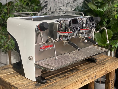 LA CIMBALI M200 GTI 2 GROUP BRAND NEW BLACK, RED & WHITE ESPRESSO ...