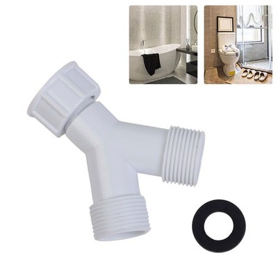 Y Splitter Joiner Drain Pipe Sink Junction Split Washing Machine Y Tee ...
