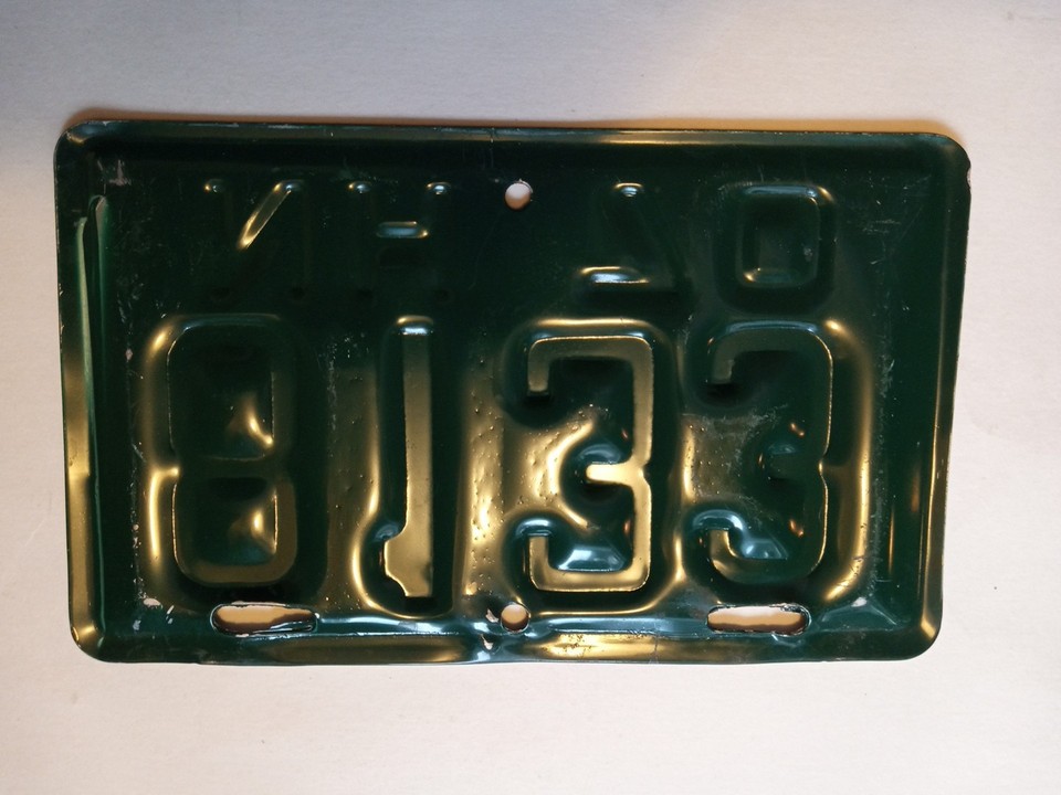 1970 New Hampshire Motorcycle License Plate Number 8133 | eBay