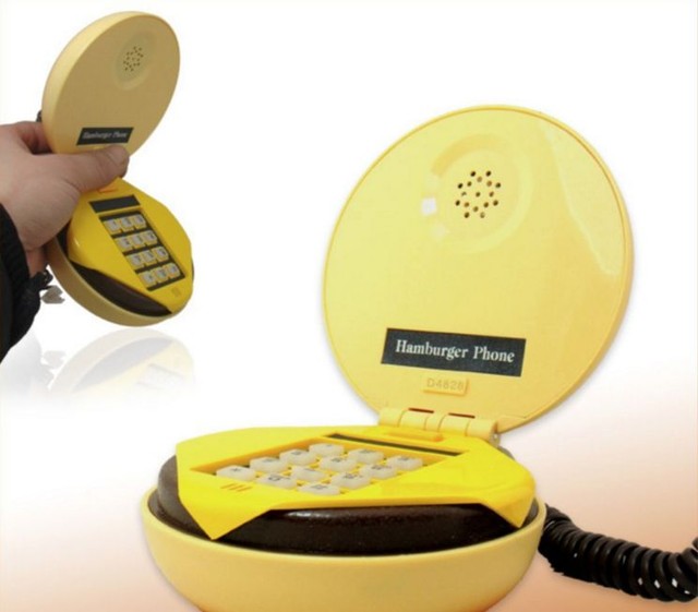 Funky Dial Retro Cord Hamburger Telephone Phone Vintage Novelty Gift ...