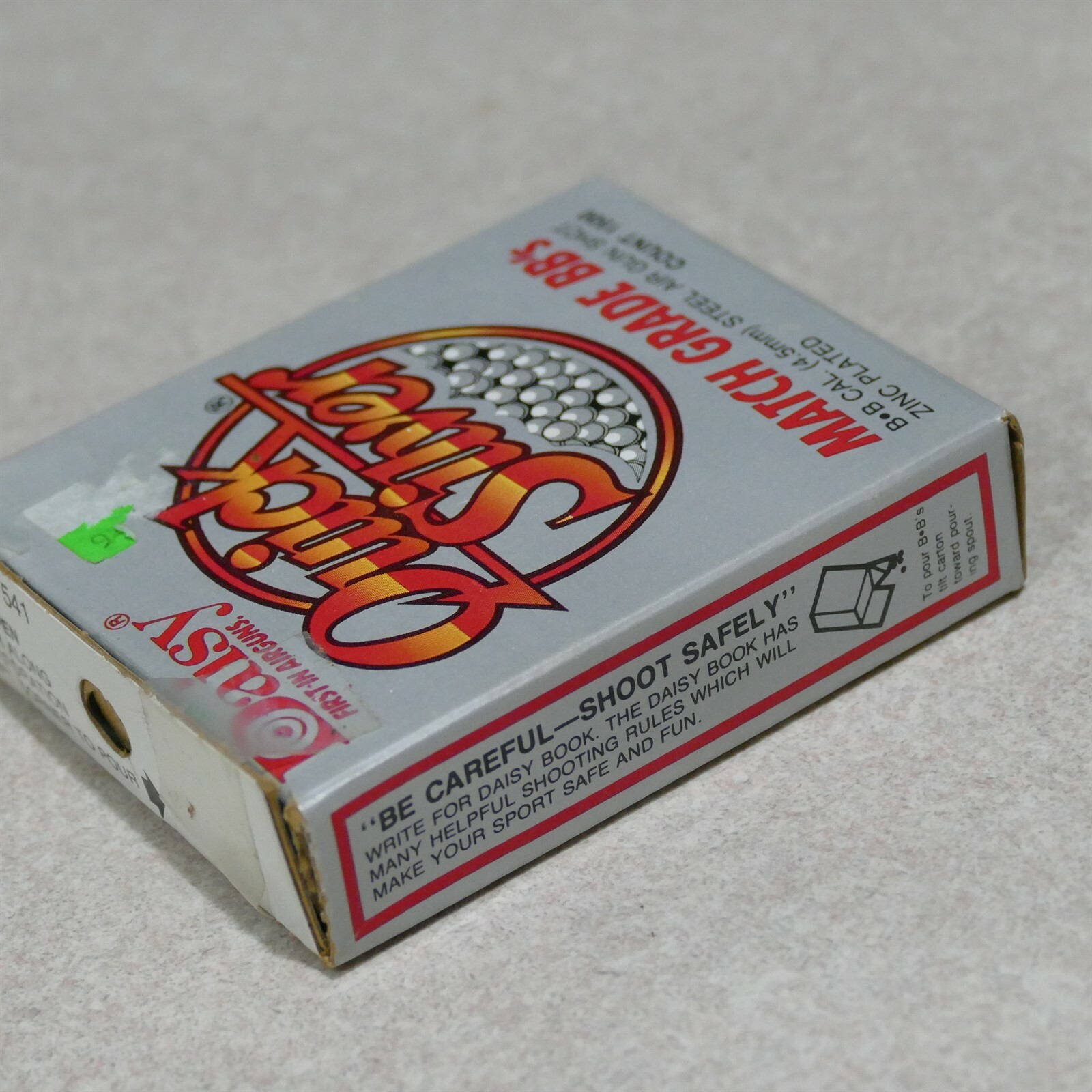 Vintage Daisy Bullseye Quicksilver Match Grade BBs 4.5mm Zinc Plated ...