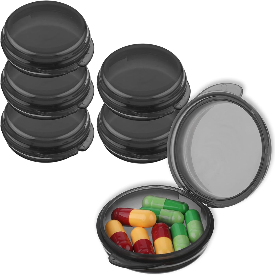 5 Packs Mini Pill Case Small Pill Organizer Box Portable Vitamin Holder ...