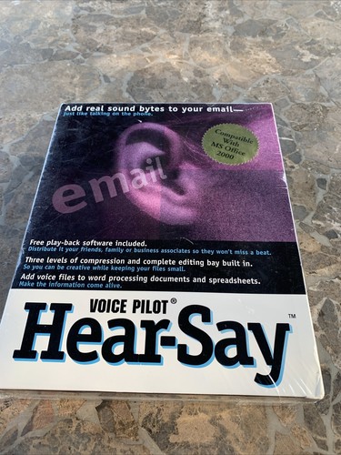 Voice Pilot Hear-Say PC CD Software New Sealed | eBay