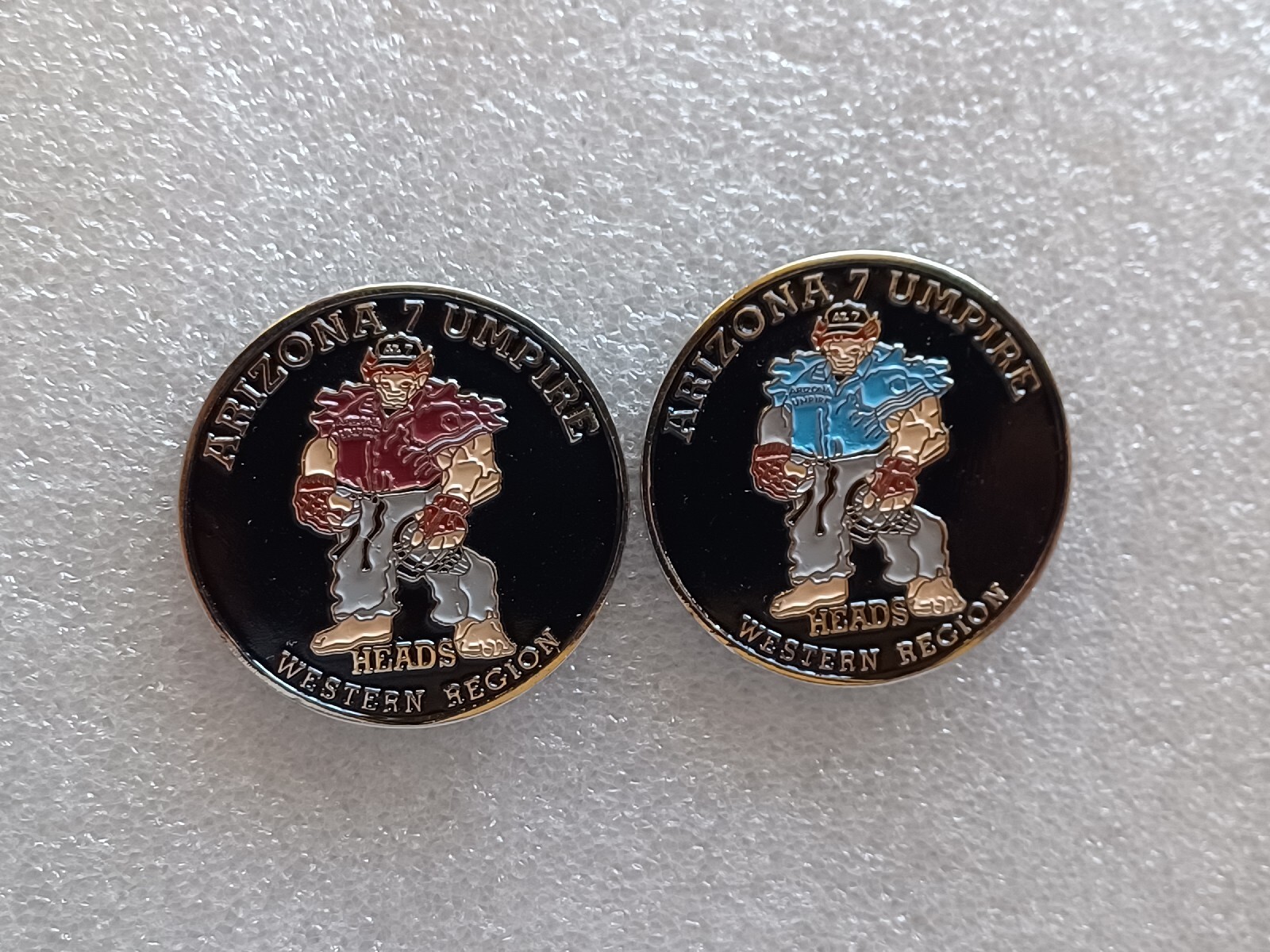 2 Baseball/Softball Umpire Flip Coins AZ-7 and IN-7 | eBay