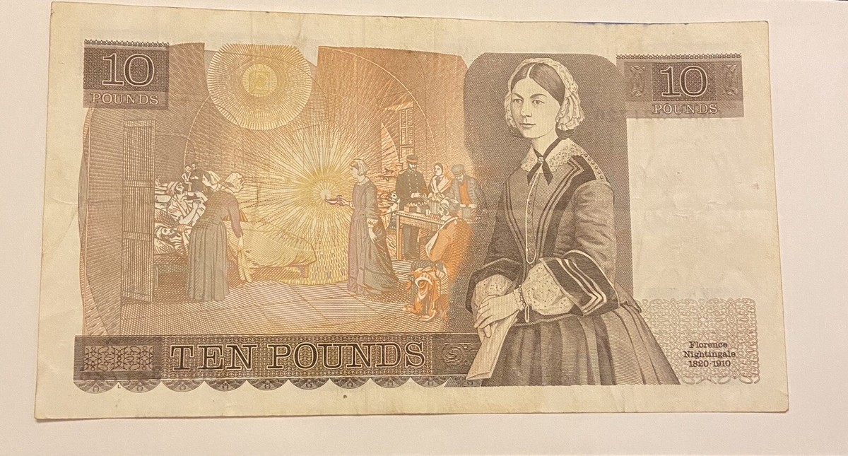 Old Ten Pound Note Florence Nightingale