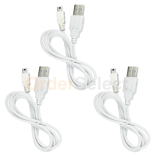 3 USB Cable Cord for GPS Garmin Nuvi 250 255 270 255W 750 760 1350 ...