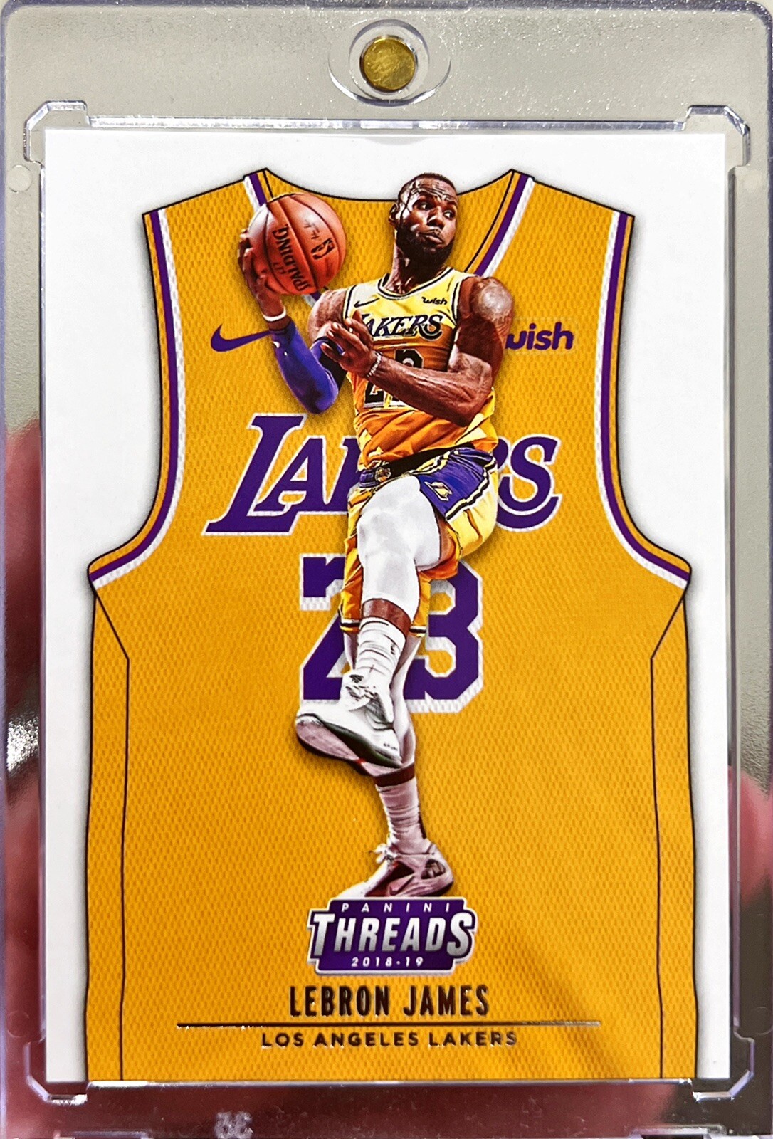2018-19 Threads Lebron James Lakers Basketball Card #175 SP Rare | eBay ...