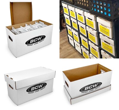 10 BCW Record Storage Boxes For 45 RPM 7" Vinyl Album Acid Free ...