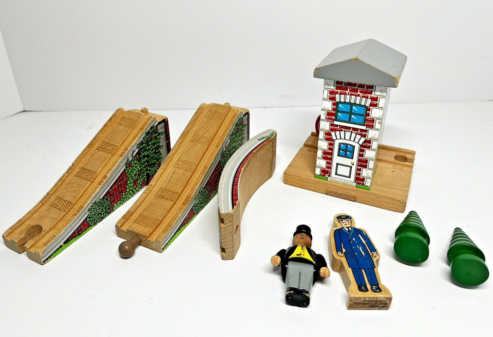 Thomas the Train Stop & Go Signal Station, Red Brick Bridge, Trees ...