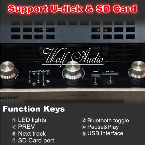 Bluetooth 4.0 HiFi Vacuum Tube Amplifier Stereo Class AB High-power ...