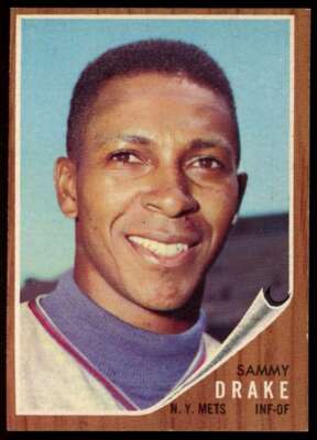 1962 Topps #162 Sammy Drake NM RC Rookie New York Mets 72373 | eBay