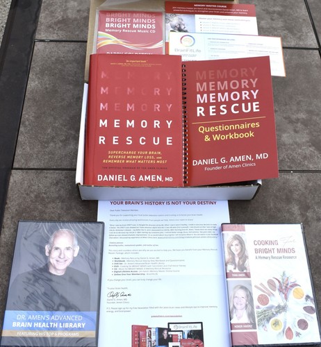 DR. DANIEL AMEN'S MEMORY RESCUE MASTER PACKAGE COMPLETE, NEW NEVER USED ...