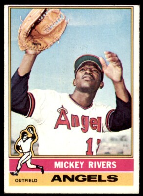 1976 Topps Mickey Rivers . California Angels #85. | eBay