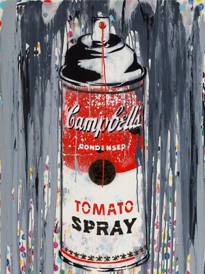 NEW Heinz Ketchup Spray Paint Art Print Poster Canvas FREE SHIPPING ...