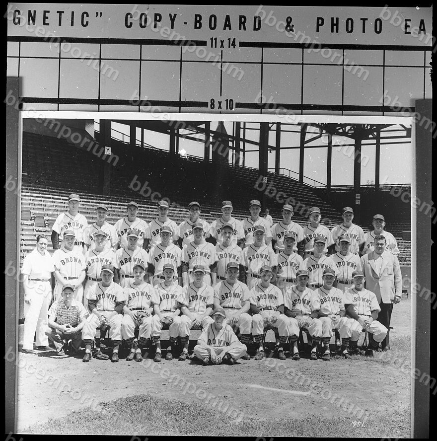 1951 St. Louis Browns Medium Frame Negative - Jim Rowe Archive U235 | eBay