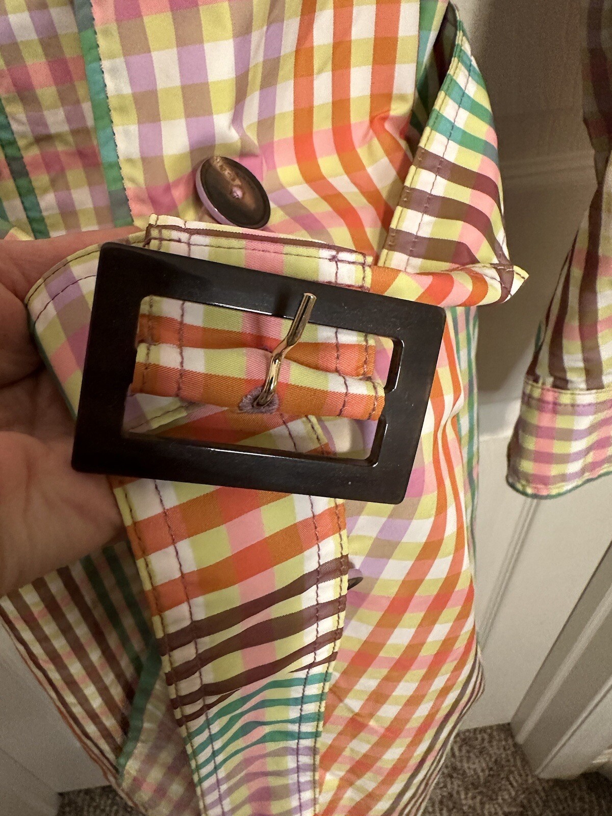 Kate Spade New York Pastel Rainbow Plaid Jacket | eBay