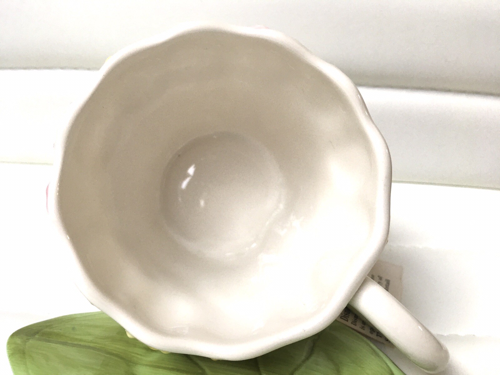 3D Tinkerbell Tea Cup Mug and Leaf Saucer Disney Store Fairies tulips ...