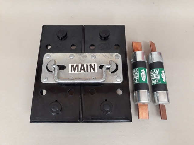 ITE Walker Weco Atlanta 100 Amp Main 2 Pole Fuse Block Pull out P1002A ...