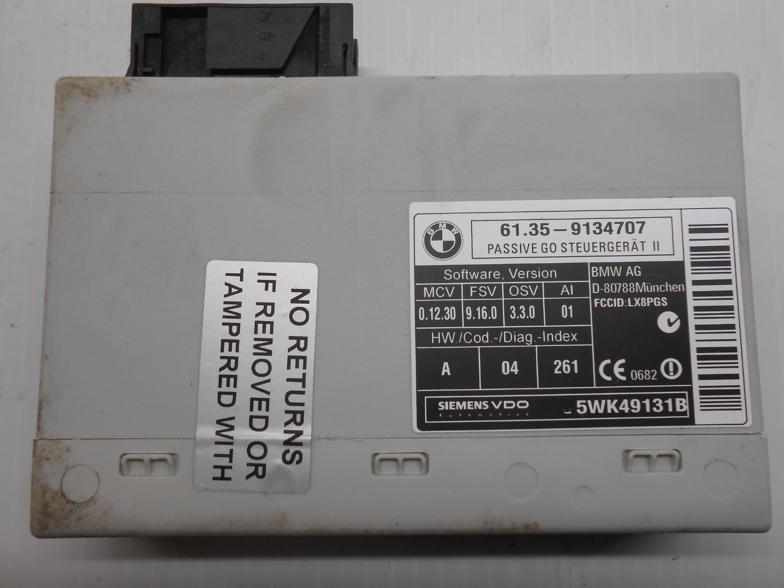 2008 BMW X5 Keyless Go Entry Module OEM 61359134707 / 9134707 DC0111 | eBay