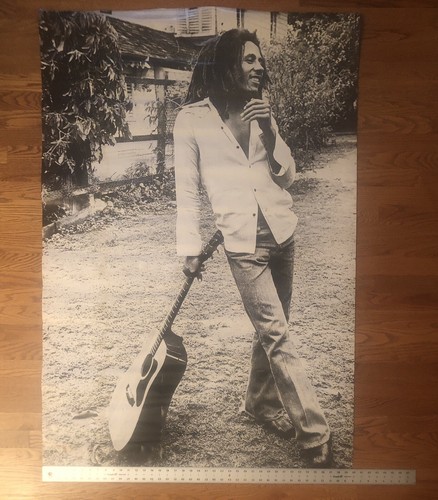 Bob Marley Yard Guitar Reggae Icon Poster - Large Format 60”x40” Poster ...